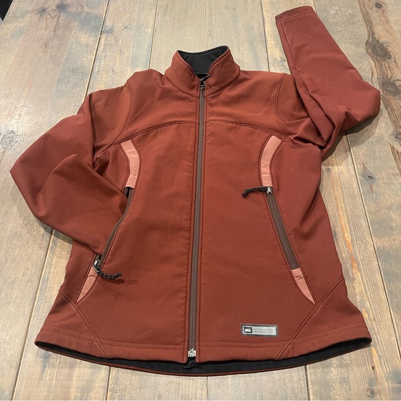 REI | Jackets & Coats | Rei Womens Long Sleeve Full Zipper Rusty Brown ...